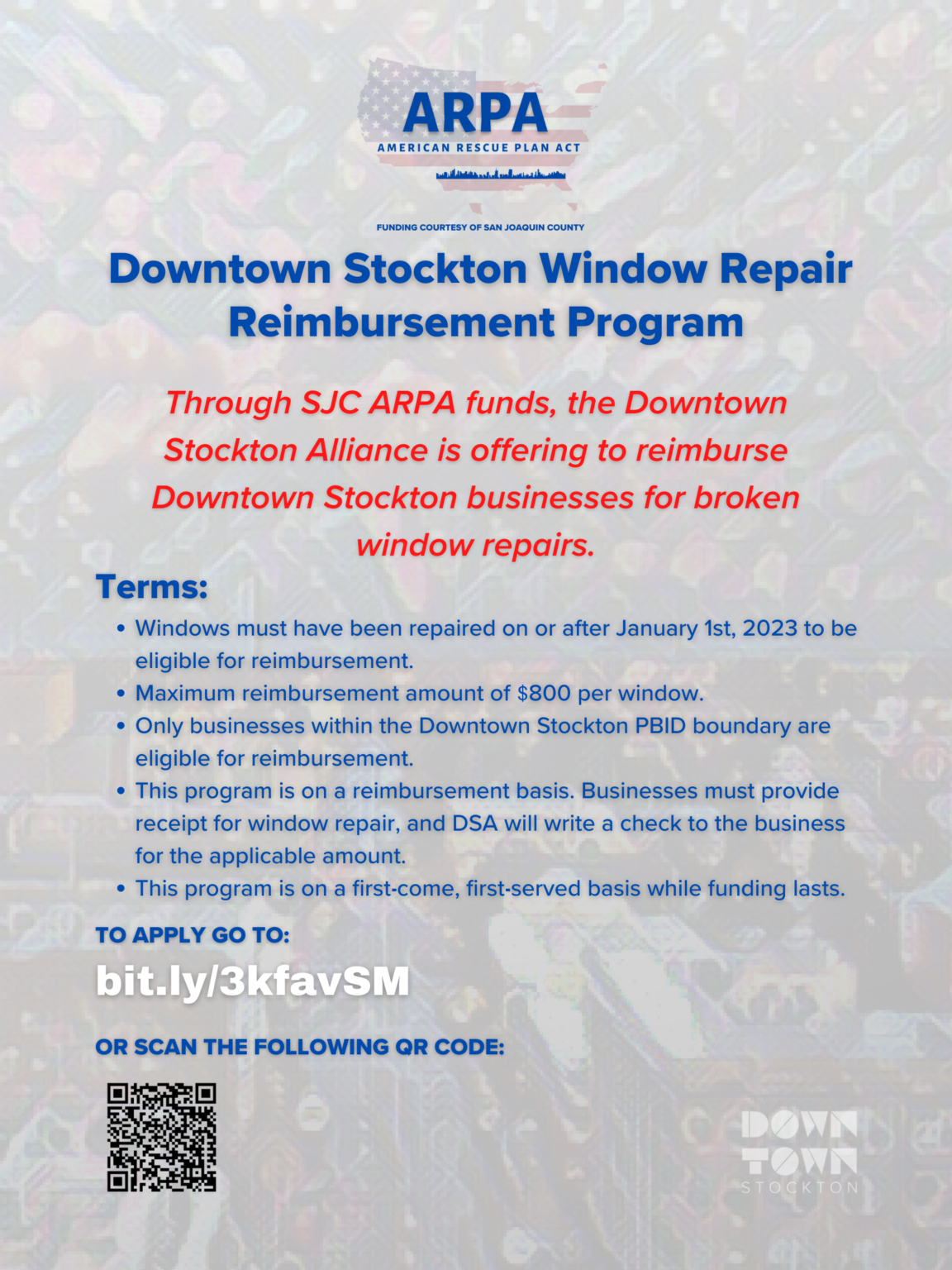 ARPA Programs - Downtown Stockton Alliance